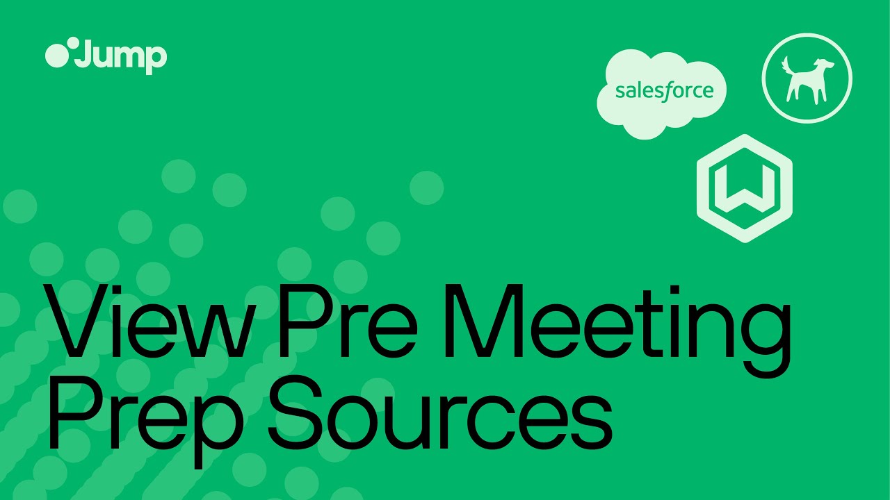 How to view Pre Meeting Prep Sources - YouTube