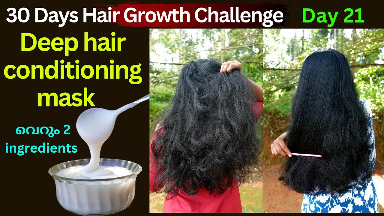 Best dry hair treatment at home Deep hair conditioning mask Reduce hair ...