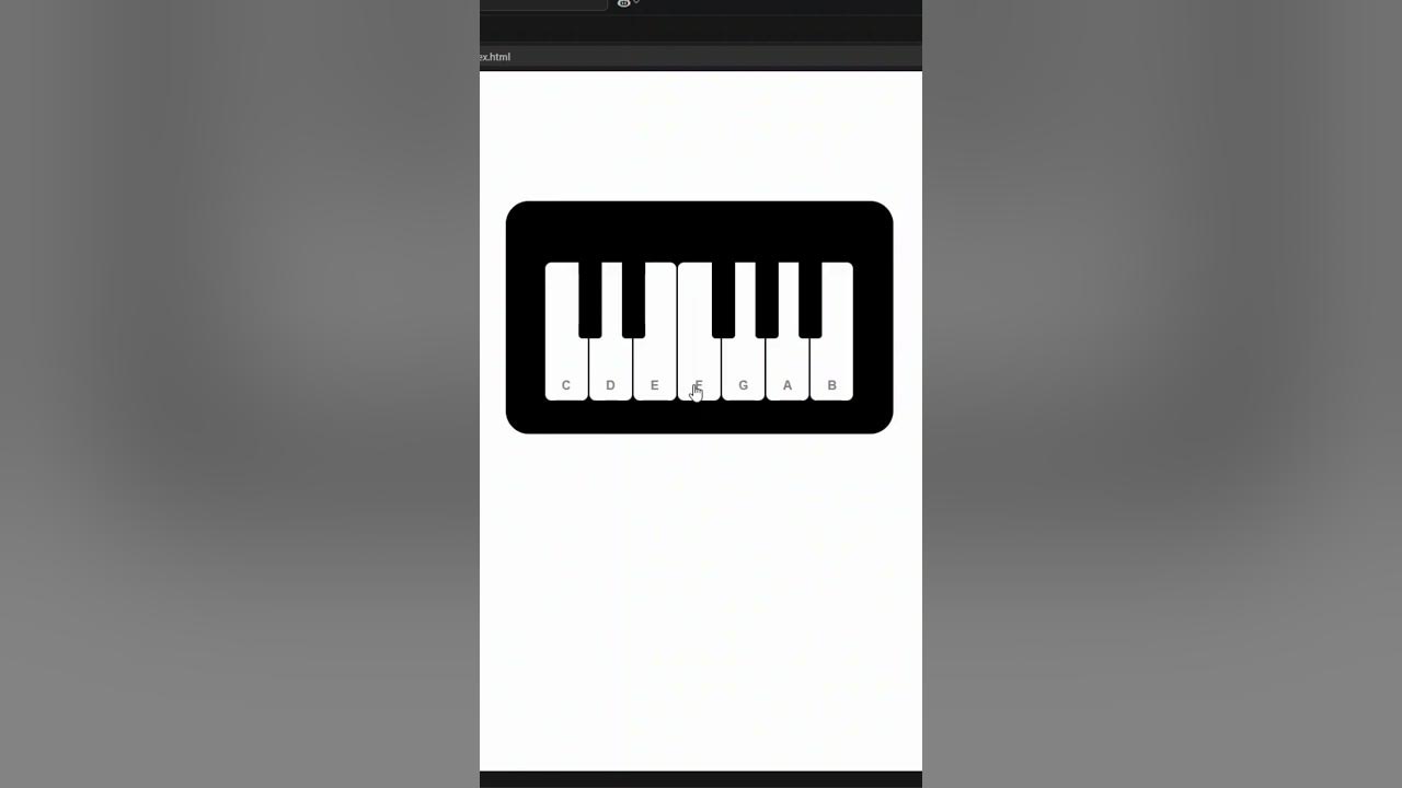 Como Criar Um Piano Com Html Css E Javascript Html Javascript