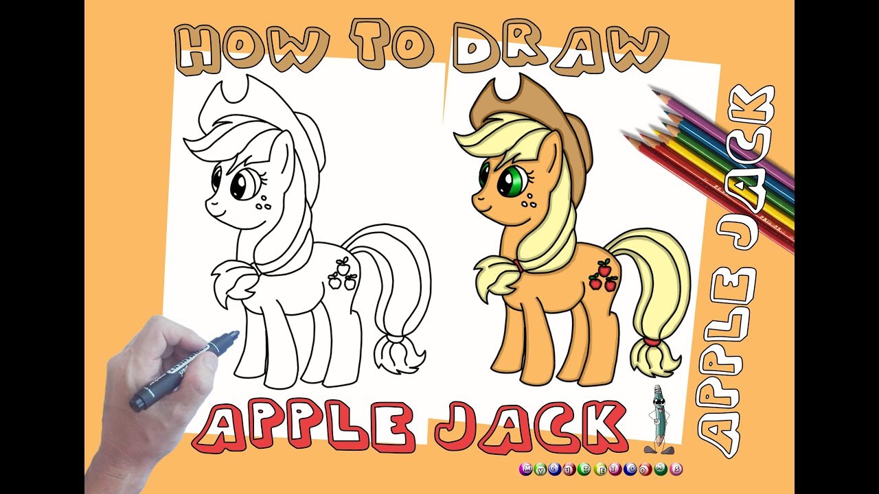 How to Draw Applejack -Easy (2019) - YouTube
