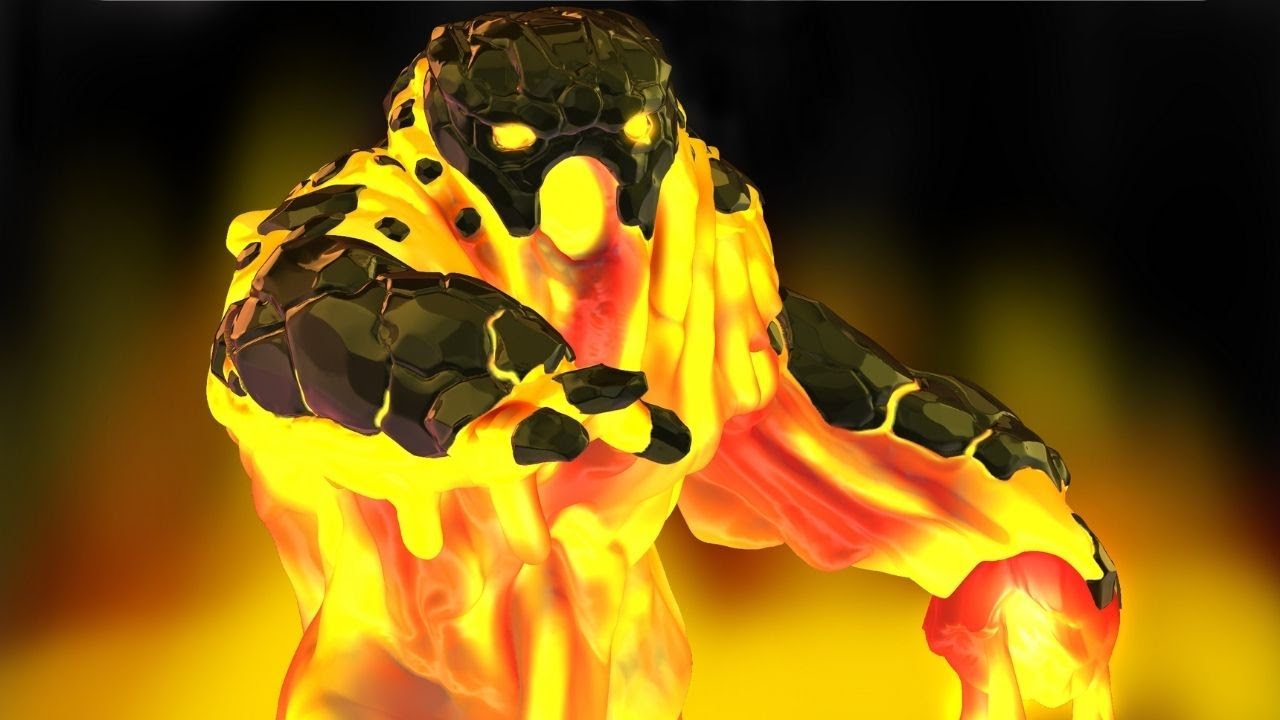 Successfully Sculpting a Lava Monster (Again) - YouTube