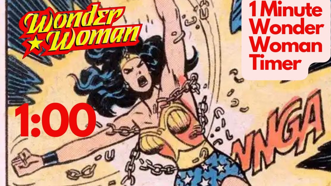 1 Minute Wonder Woman Timer- Synthwave music-Classroom - YouTube