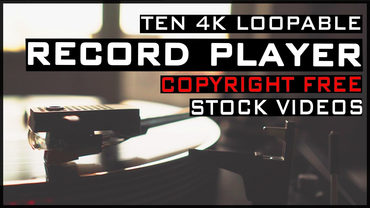 Ten 4K Vintage Record Player - Copyright Free Stock Videos - YouTube