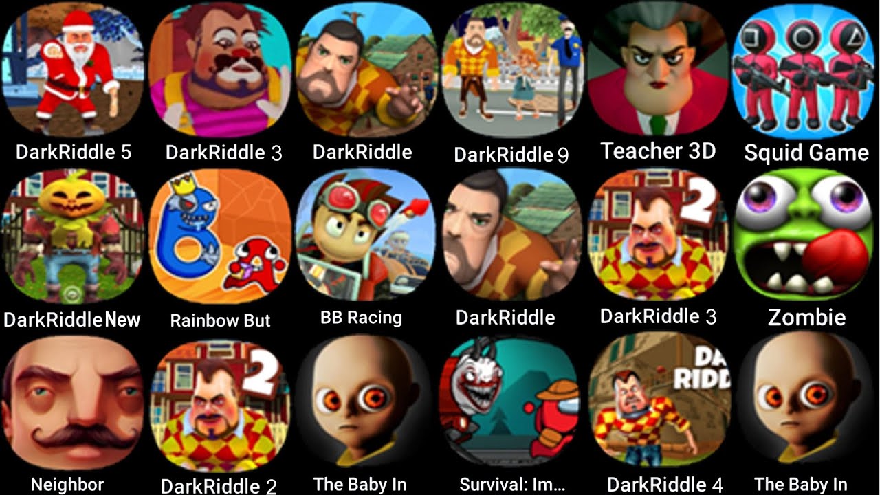 Dark Riddle New, Dark Riddle 3,Dark Riddle,Dark Riddle 4,The Baby in ...