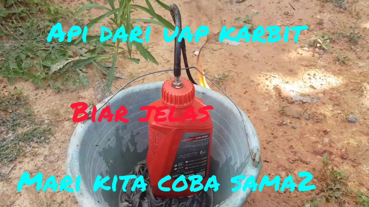 Lampu dari uap karbit. - YouTube