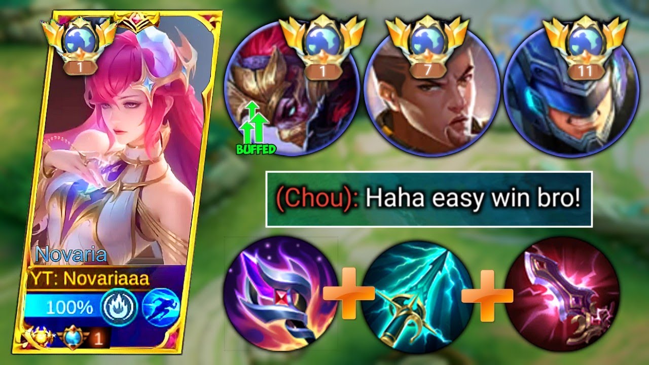NOVARIA TUTORIAL | HOW TO COUNTER HERO CHOU USING NOVARIA | NOVARIA ...