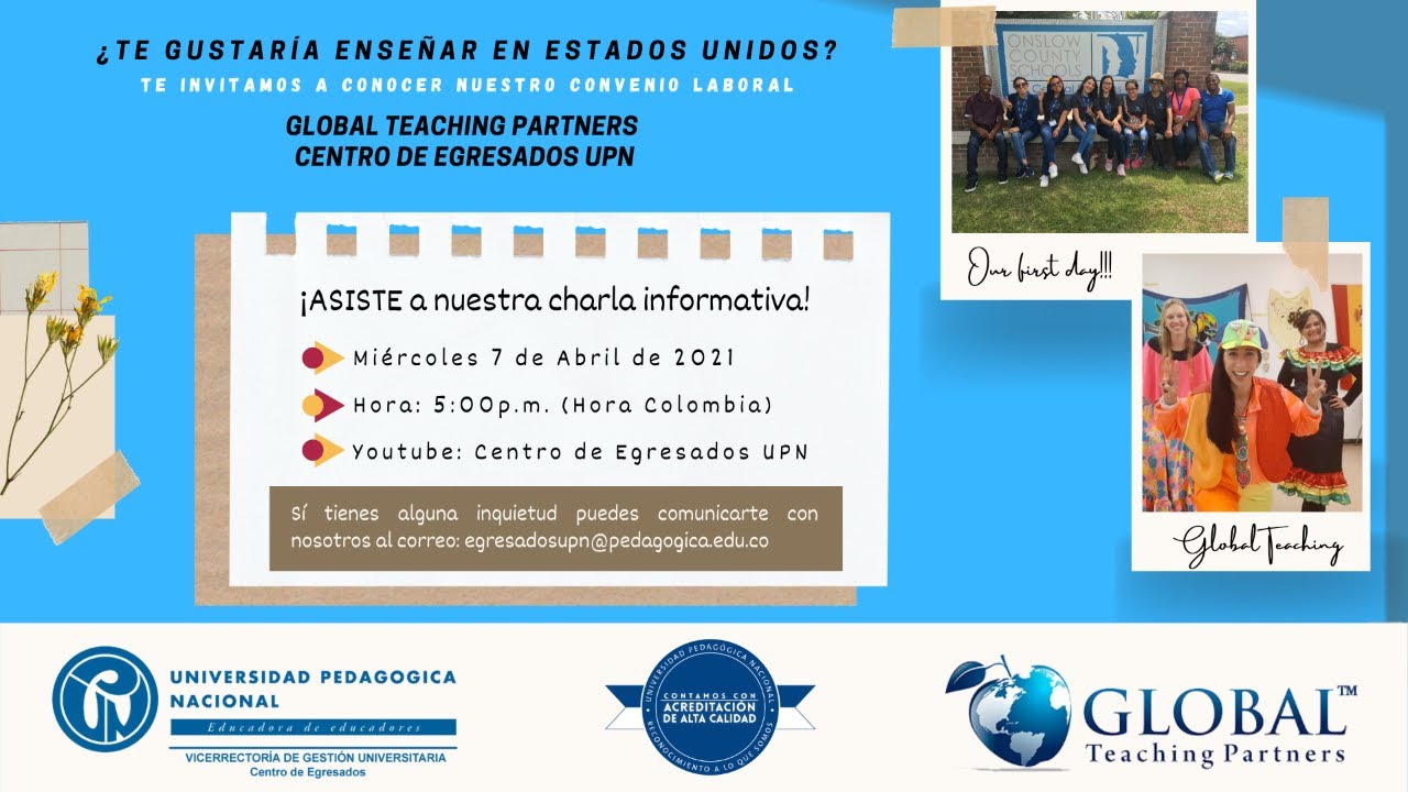 CHARLA INFORMATIVA GLOBAL TEACHING PARTNERS - YouTube