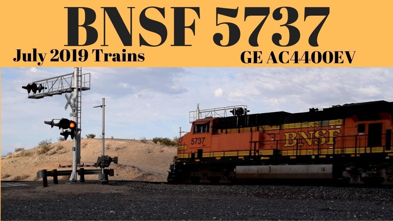 BNSF Intermodal Train - AC4400EV BNSF 5737 Eastbound Cajon Subdivision ...