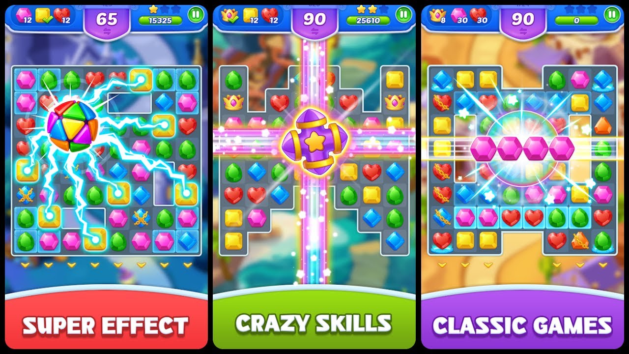 Jewel Ice - Match 3 Game Android Gameplay - YouTube
