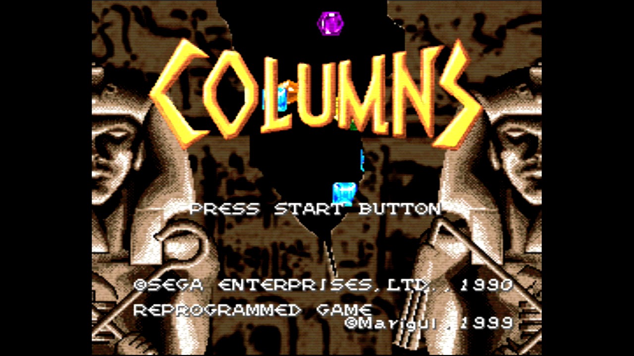 [SNES] Introduction du jeu "Columns" de Sega (1989) - YouTube