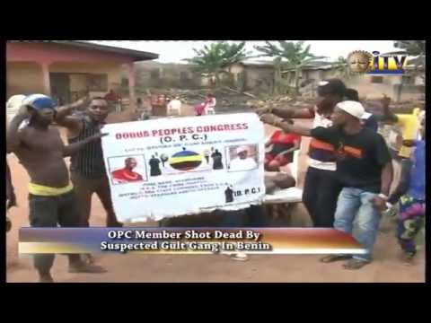 OPC Member Shot Dead By Suspected Cult Gang In Benin - YouTube