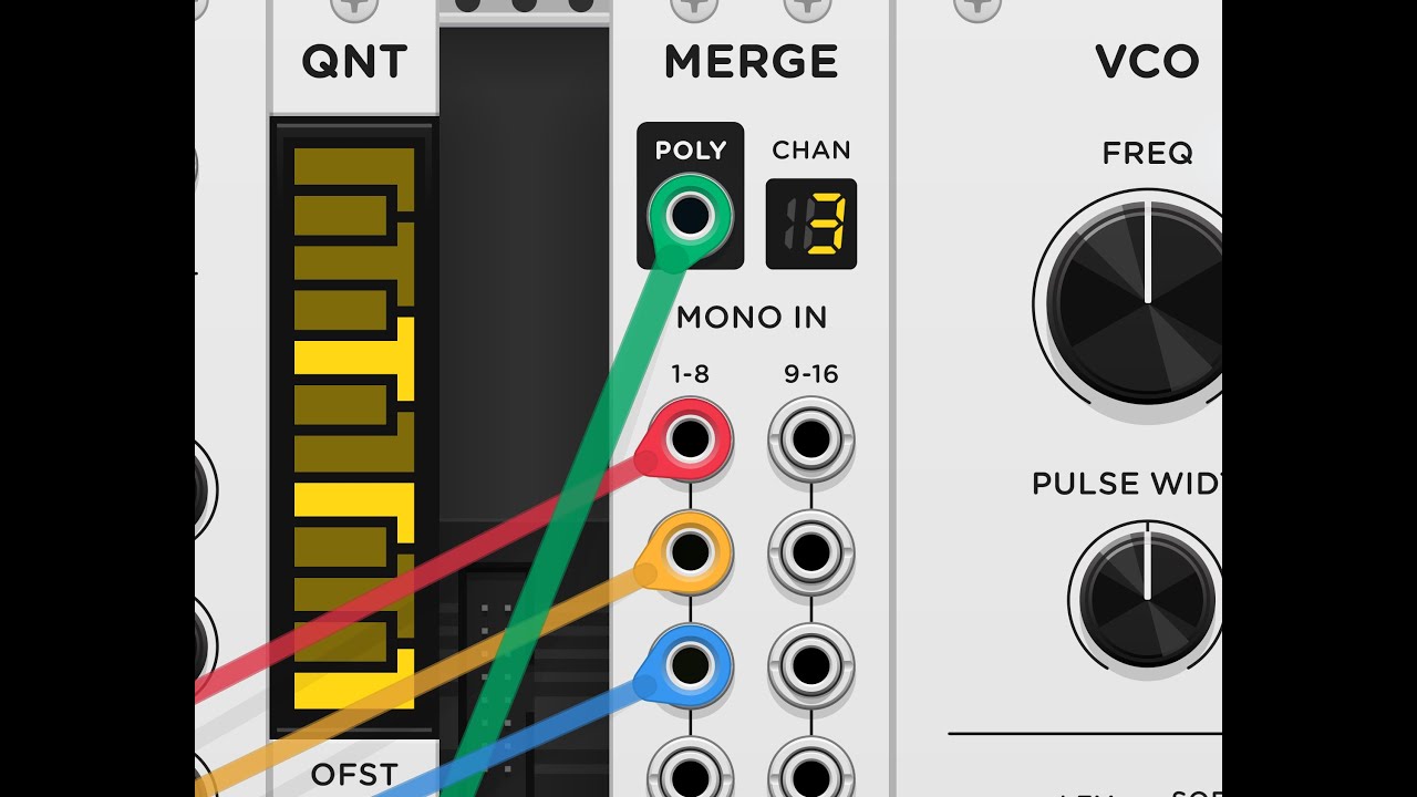 How to Chords Tutorial VCV Rack merge polyphony - YouTube