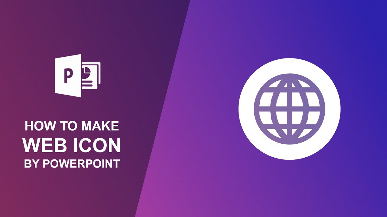 How to make Web icon by PowerPoint - YouTube