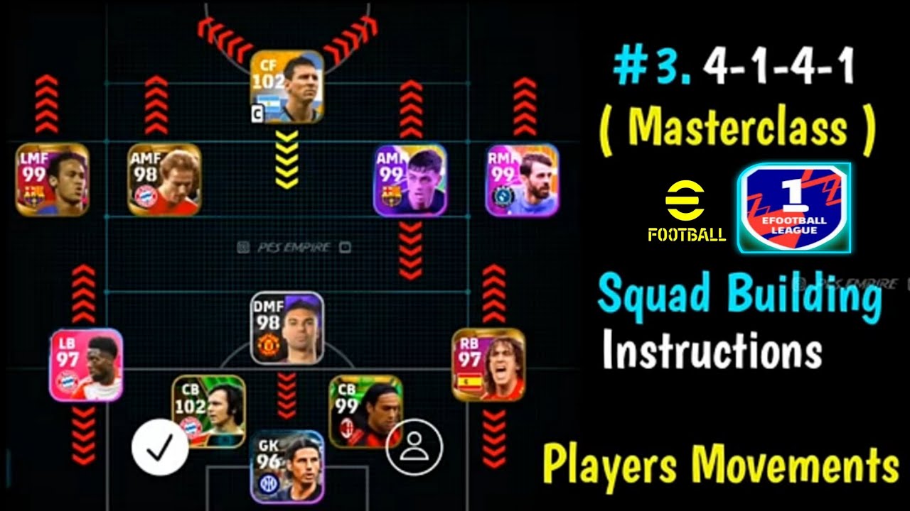 SQUAD BUILDING INSTRUCTION IN TWO STUNNING FORMATIONS🫴🔥In efootball# ...