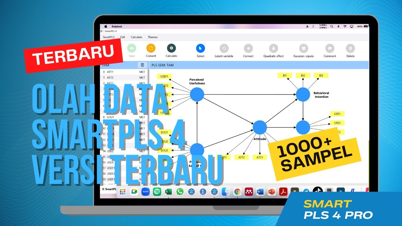 Olah Data Pakai SmartPLS 4 Versi Terbaru! Gilaa Bisa Sampai 1000 Sample ...
