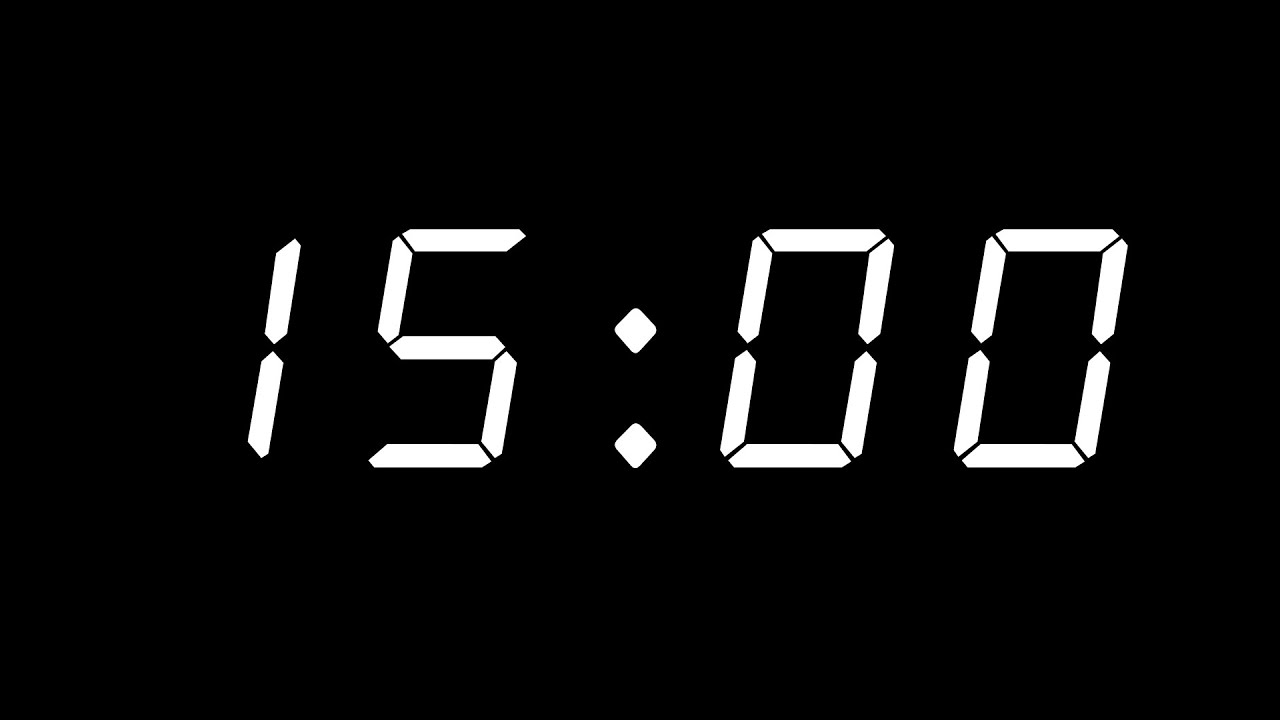 TIMER & ALARM 15 MINUTES | Alarm clock style - YouTube