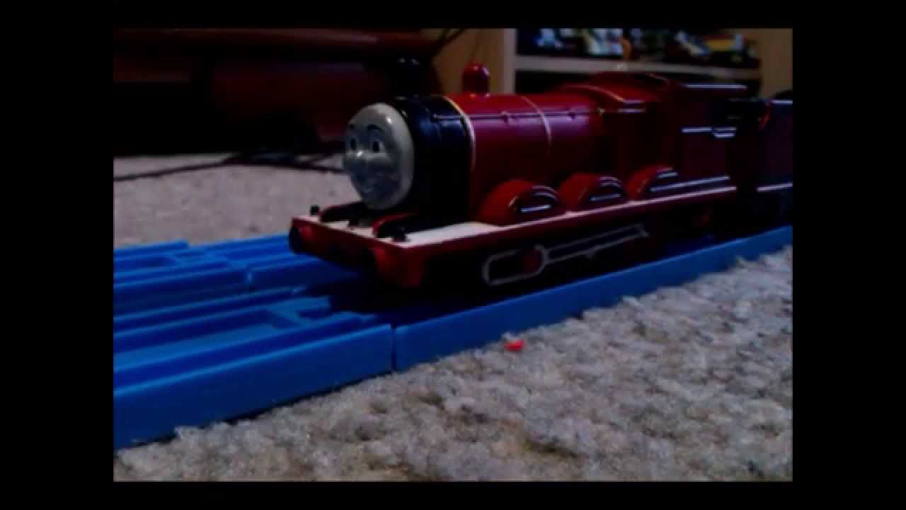 TrackMaster Custom Eagle (The Red Engine) Review and Run - YouTube