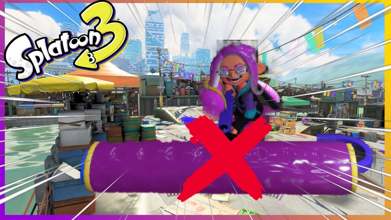 Splatoon 3 but the video ends if I get splatted by a Roller - YouTube