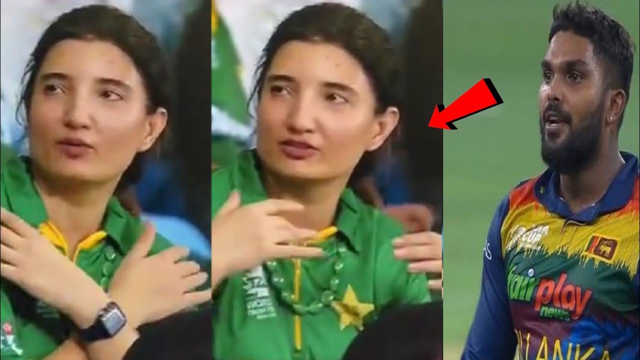 Wanindu Hasranga Shocked When Pakistani Girl Copy His Celebration move ...