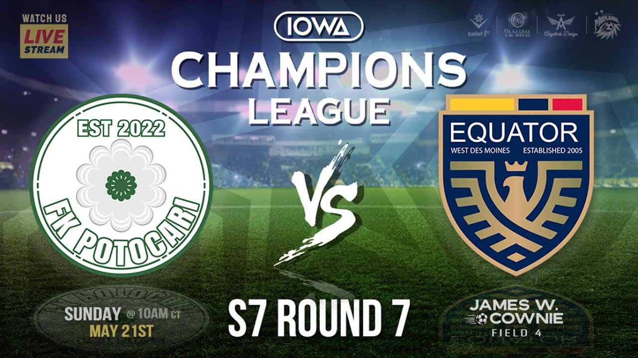 🎥⚽ S7R7 - D2 | FK Potocari vs Equator SC | Iowa Champions League | 🔴 ...
