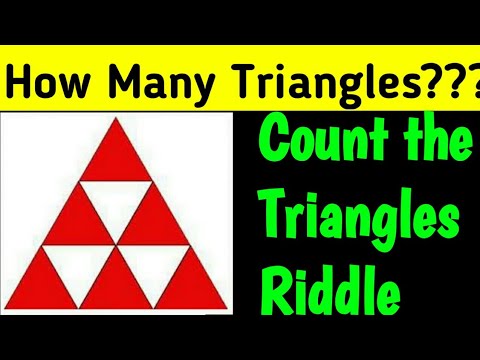 count triangles riddle maths puzzles lifeology facts - YouTube