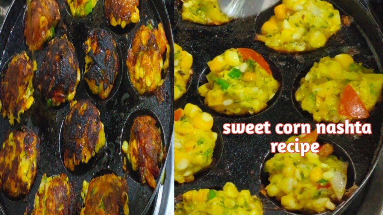 sweet corn nashta recipe @aweet corn appe - YouTube