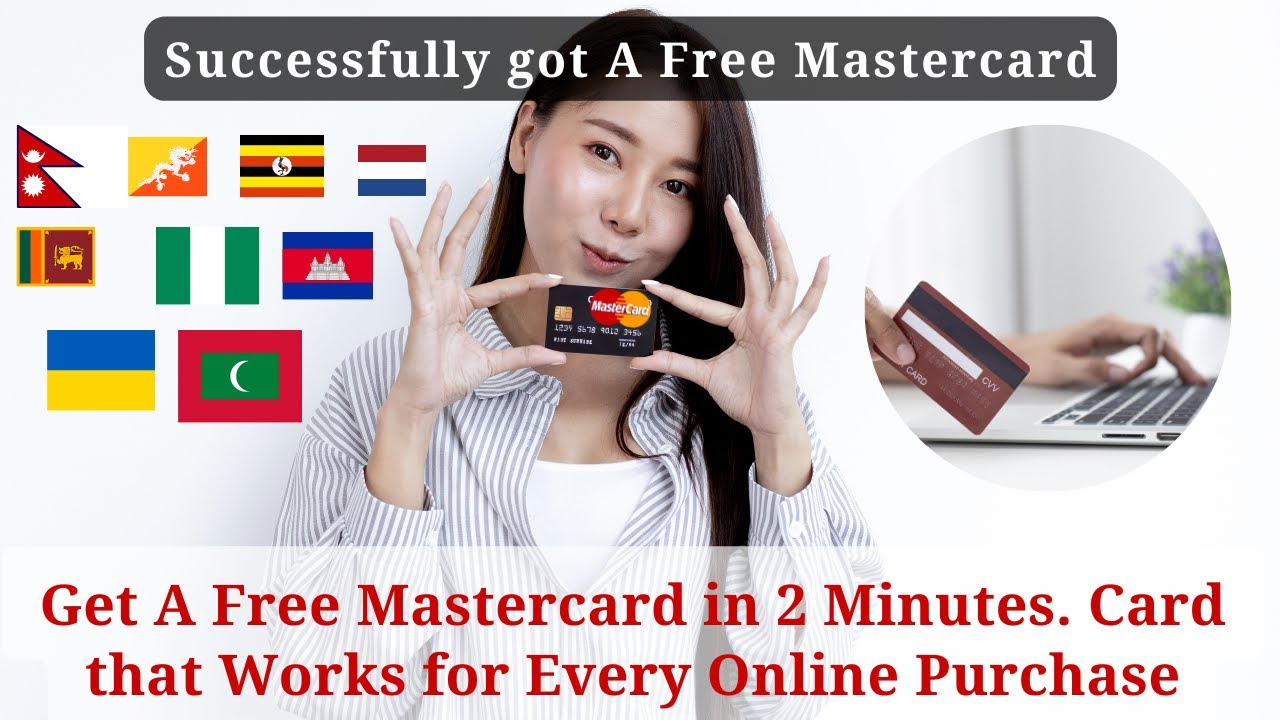 Get a Free Mastercard Debit card in 2 minutes | Card that works for ...
