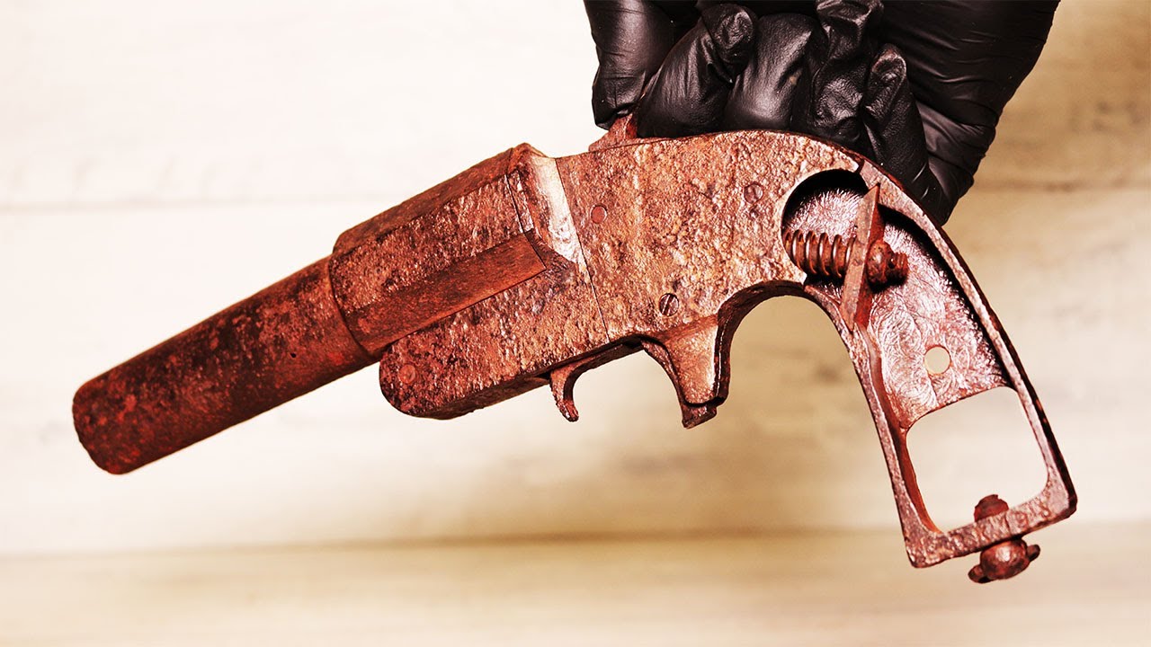Rusty World War II Pistol Restoration - YouTube