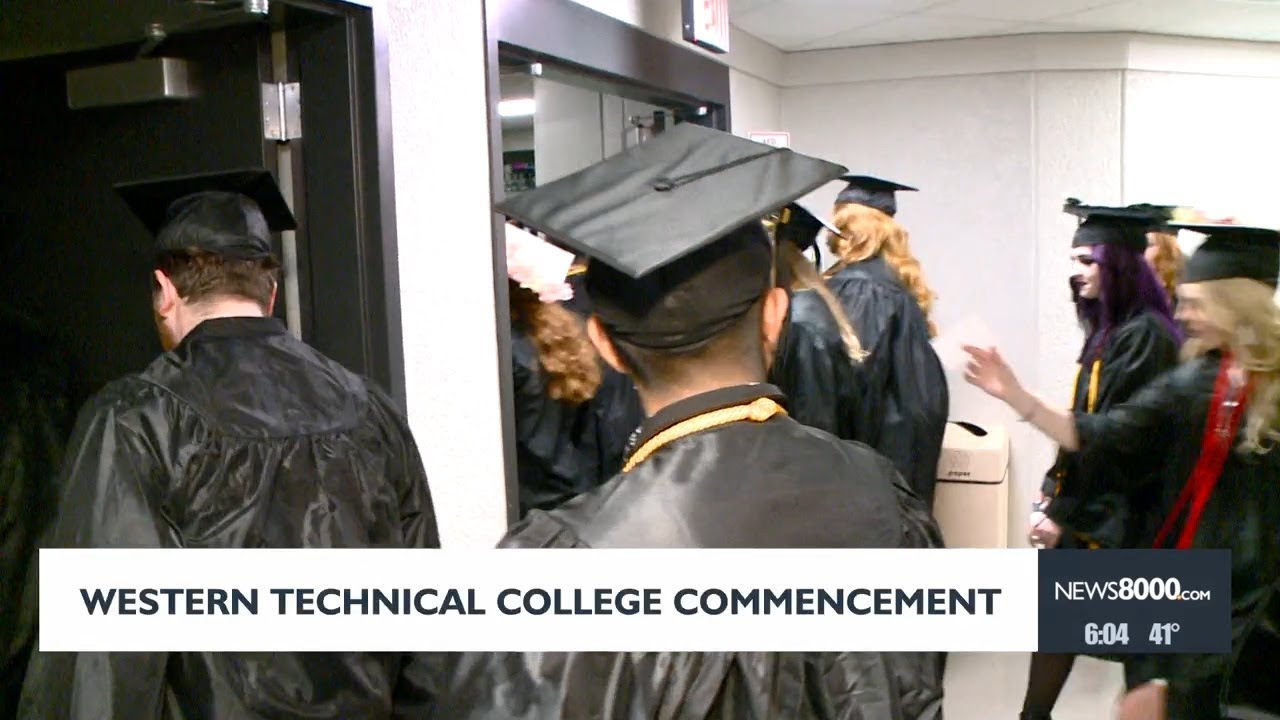 Graduates walk the stage at Western Technical College's commencement ...