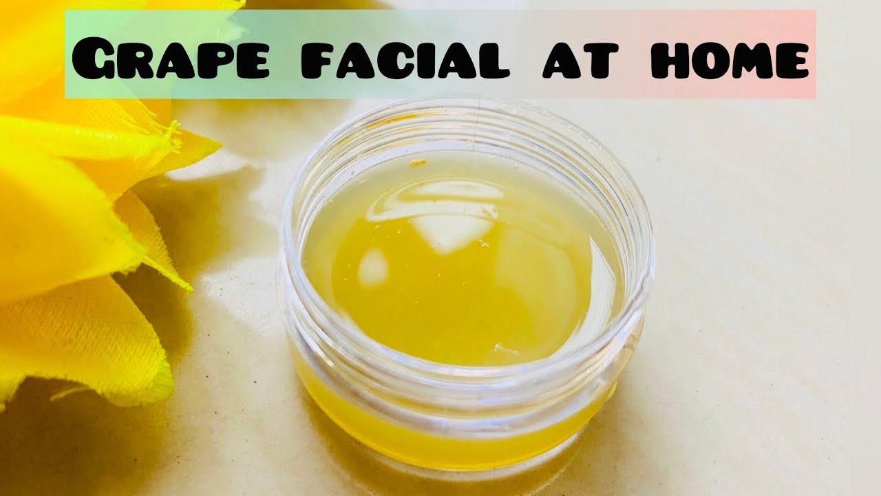 Grape facial at home|| skin glowing facial #grapefacial # ...
