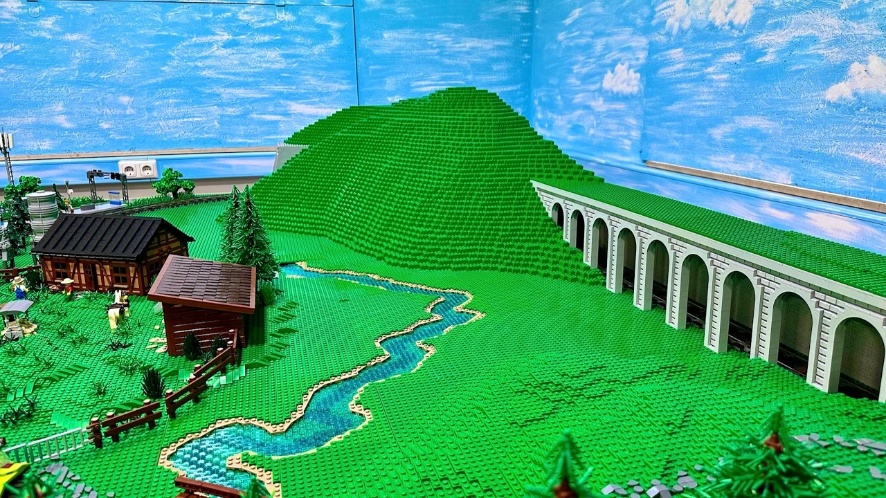 Railway tunnel and massive landscaping! - Building a Lego city Part 319 ...