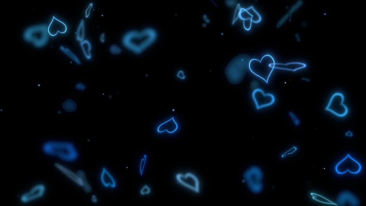 hearts falling animated special effects Overlay video for wedding or ...