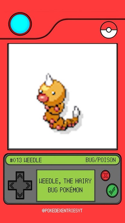 WEEDLE | Pokedex Entry #shorts - YouTube