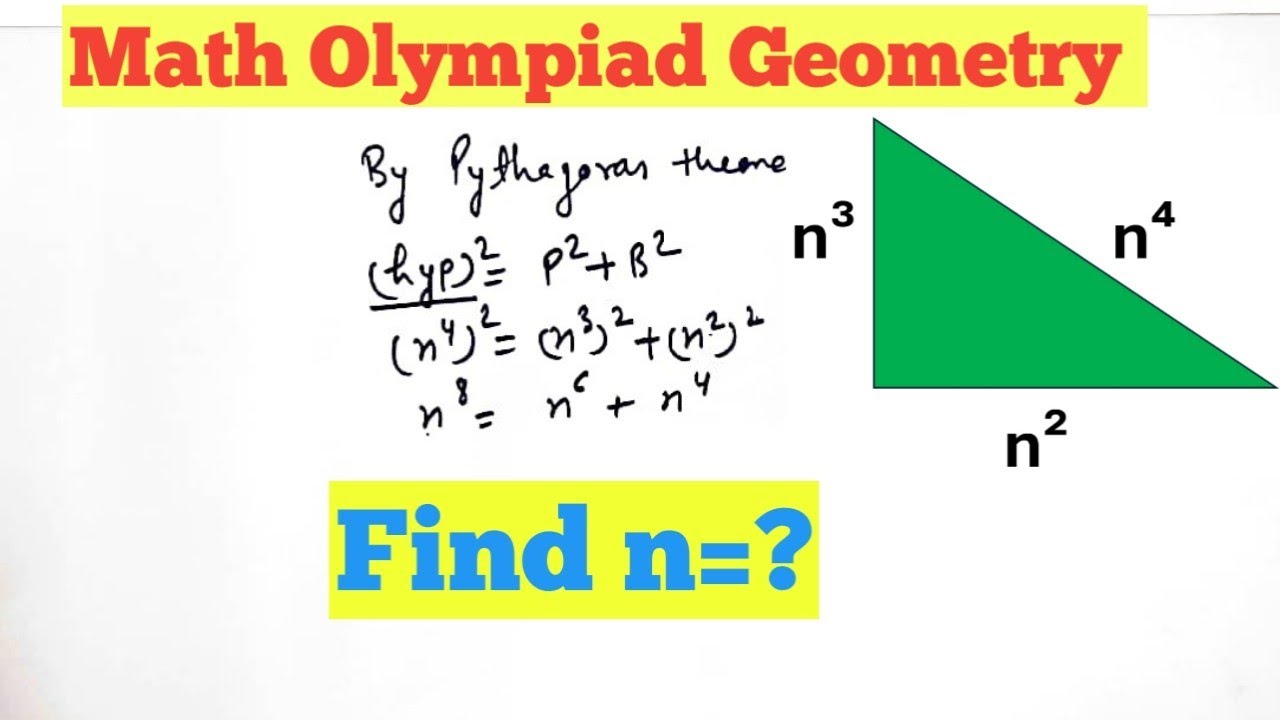Math Olympiad Geometry Problem | How to solve for "n" | Find n | Sides ...