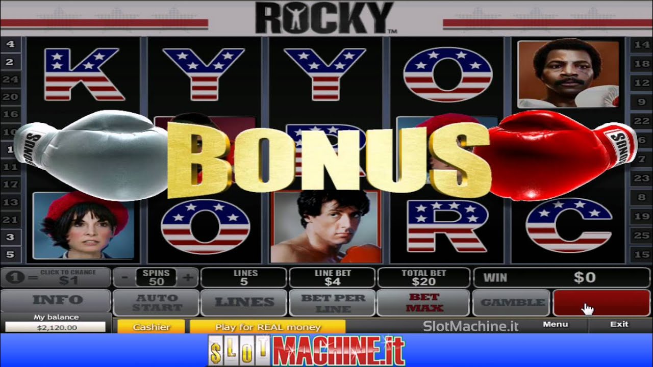 Rocky Slot Machine Review - Slotmachine.it - YouTube
