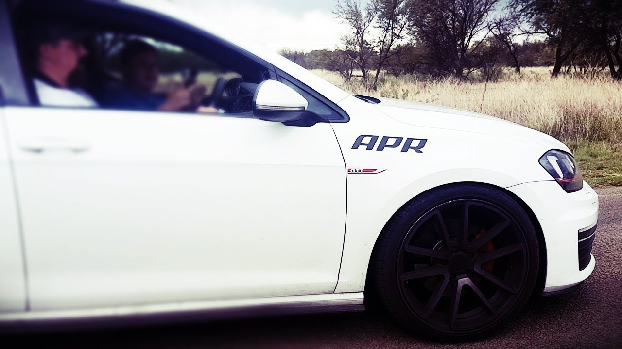 Golf 7 GTI (APR stickers) vs Mustang Revenge? - YouTube