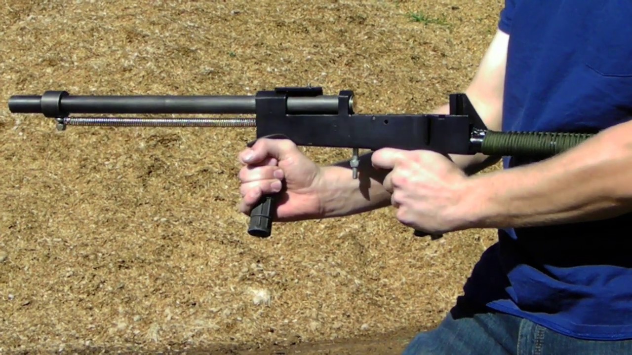 Homemade gun first shot - YouTube