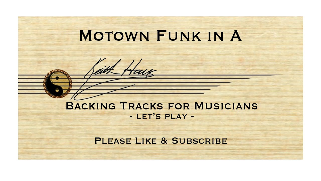 Motown Funk in A Backing Tracks - YouTube