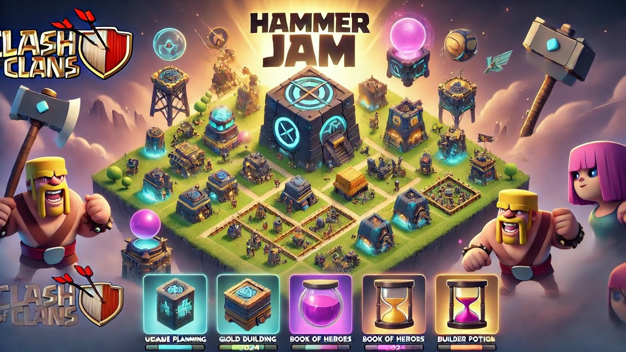 🔥 Don’t Miss the Hammer Jam Event in Clash of Clans! 50% OFF + Custom ...