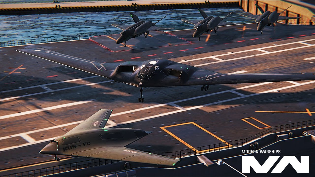 B-21 Raider & KUS FC - I Can't Brake My Drone! - Modern Warships ...
