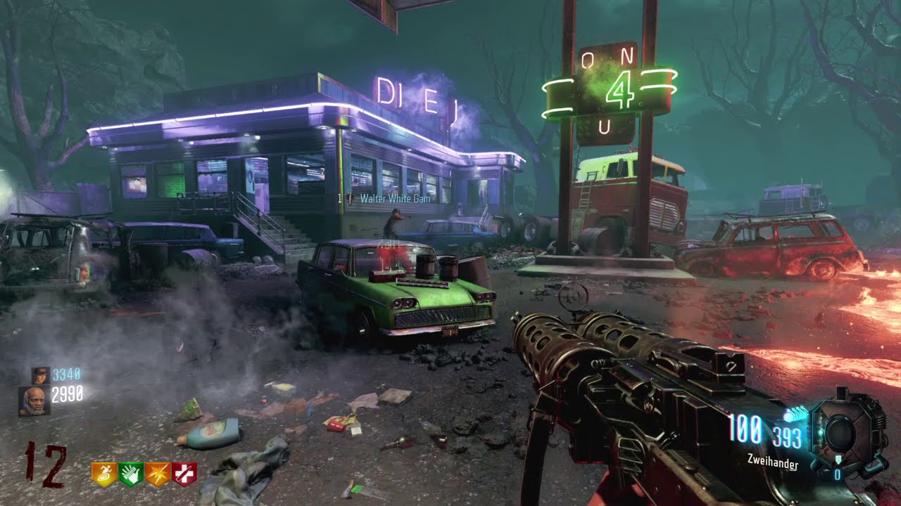 Call of duty Black Ops 3 | Zombies | Custom Map: Dinner (BO2 map) - YouTube