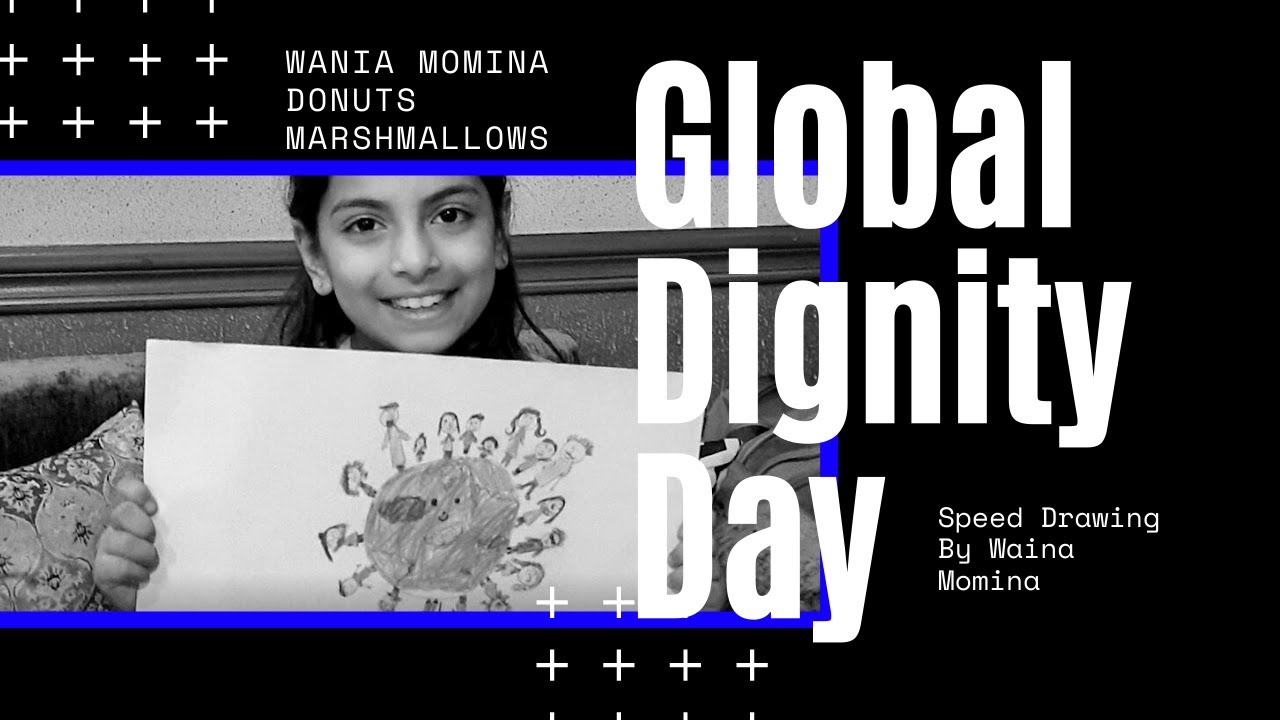 Speed Drawing Global Dignity Day By Waina Momina Donuts Marshmallows ...