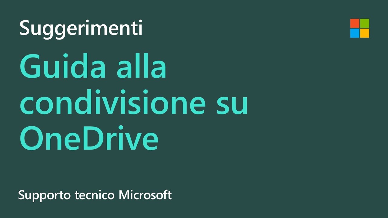 Come condividere file e cartelle di OneDrive | Microsoft - YouTube