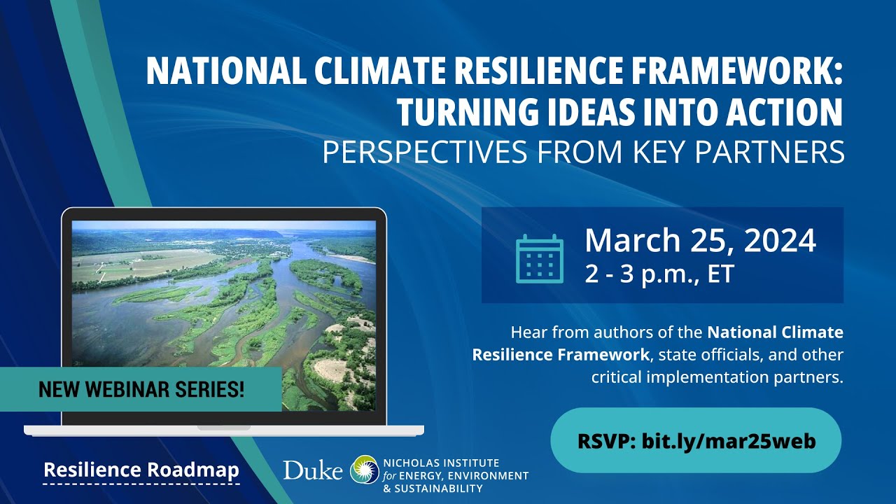 National Climate Resilience Framework: Perspectives from Key Partners - YouTube