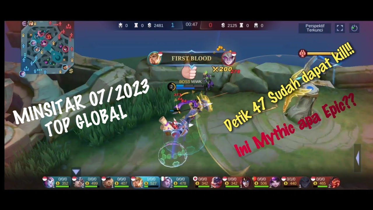 Minsitar 2023 Mobile Legend Top Global vs Dyroth - YouTube