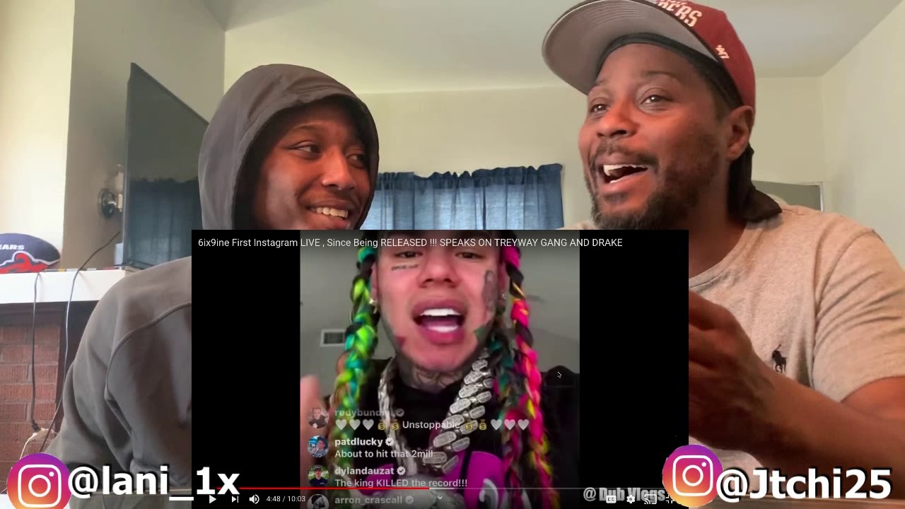 Savage Dad Reacts To 6ix9ine Instagram Live - YouTube