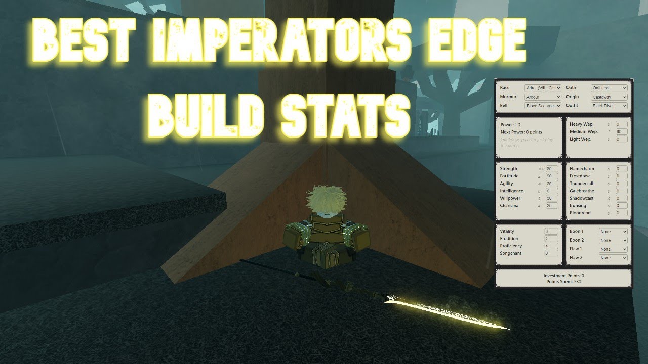 BEST IMPERATORS EDGE BUILD STATS | DEEPWOKEN - YouTube
