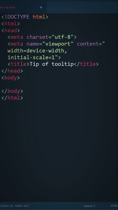 How To Make Tooltip Arrow? | Html Css #html #css #shorts #education #shortsvideo - YouTube