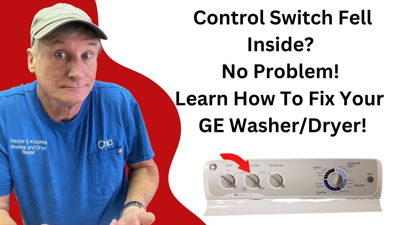 How to Fix a GE Washer/Dryer: Console Panel Break & Control Switch ...