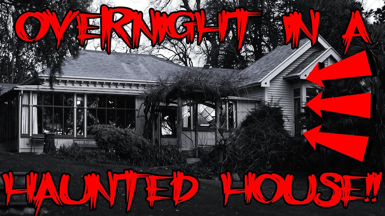 Staying overnight in a HAUNTED HOUSE! (Ft. Oliver) #scary #hauntedhouse ...